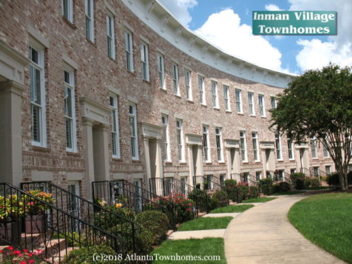 Inman Village Townhomes for sale in Atlanta, Georgia.