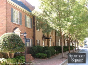 Sycamore Square Townhomes in Decatur, Georgia.